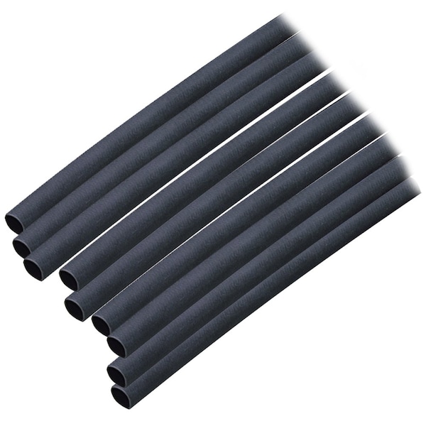 Ancor Adhesive Lined Heat Shrink Tube, 3:1 I.D. Shrink Ratio, Black, 6 in 302106 | Zoro